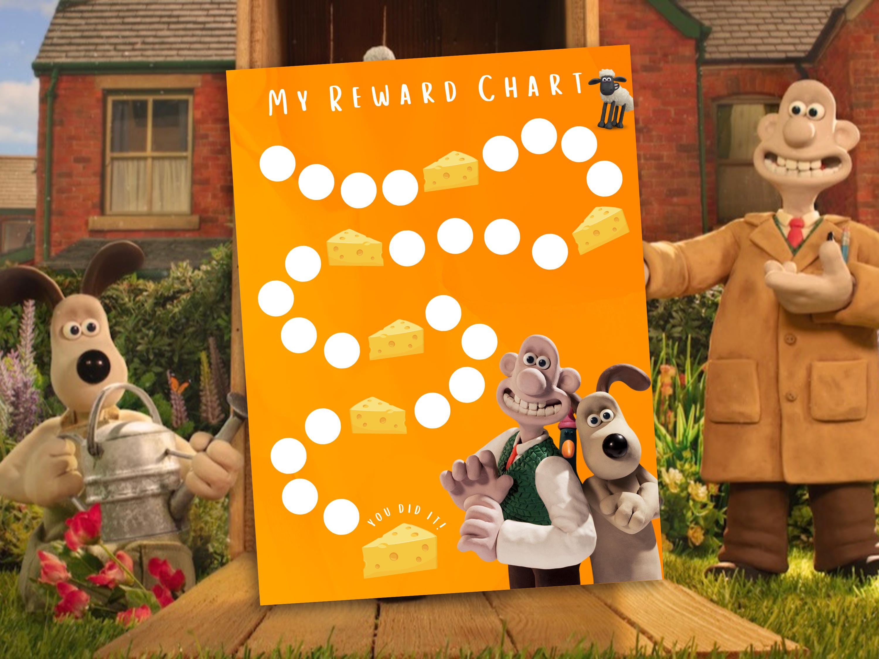 Printable Wallace and Gromit-inspired Reward Chart | Instant Download ...