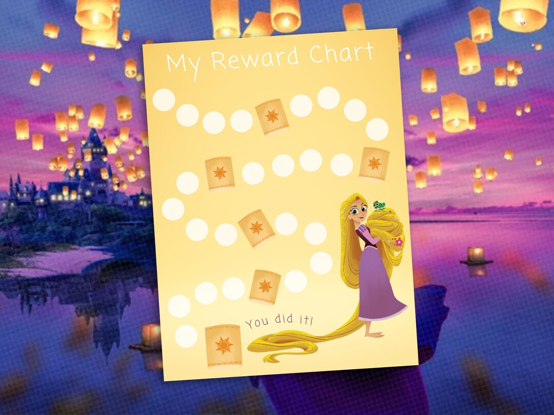Printable Rapunzel-inspired Reward Chart | Instant Download | Kids ...