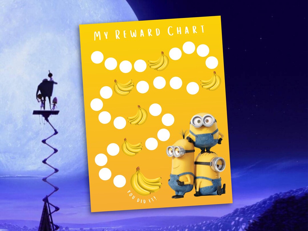 Printable Minions-inspired Reward Chart | Instant Download | Kids ...