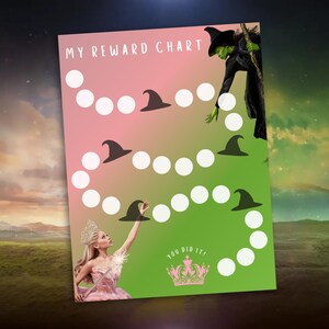 Printable Wicked-inspired Reward Chart | Instant Download | Glinda and ...