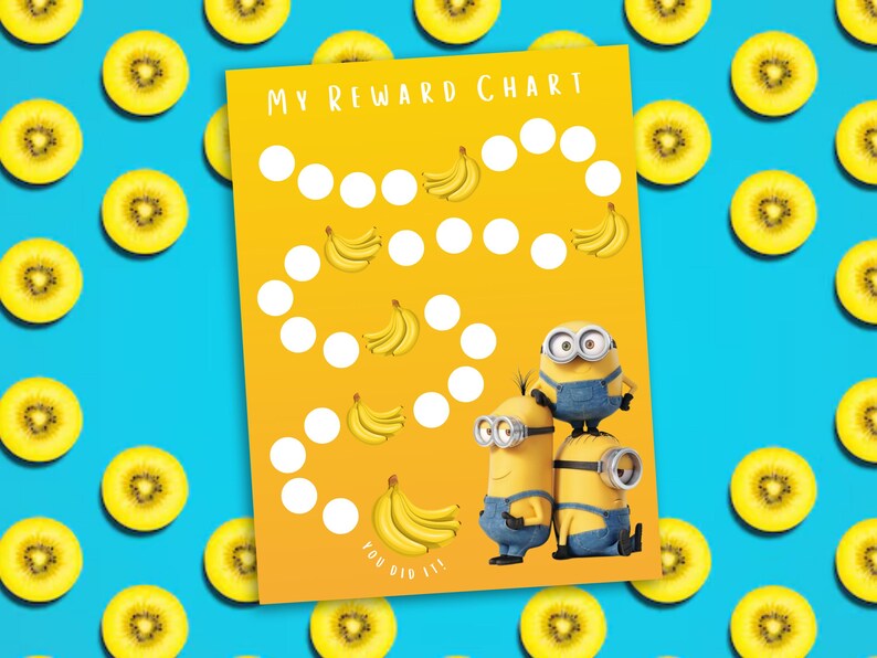 Printable Minions-inspired Reward Chart | Instant Download | Kids ...