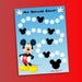 Printable Mickey Mouse-inspired Reward Chart | Instant Download | Kids ...