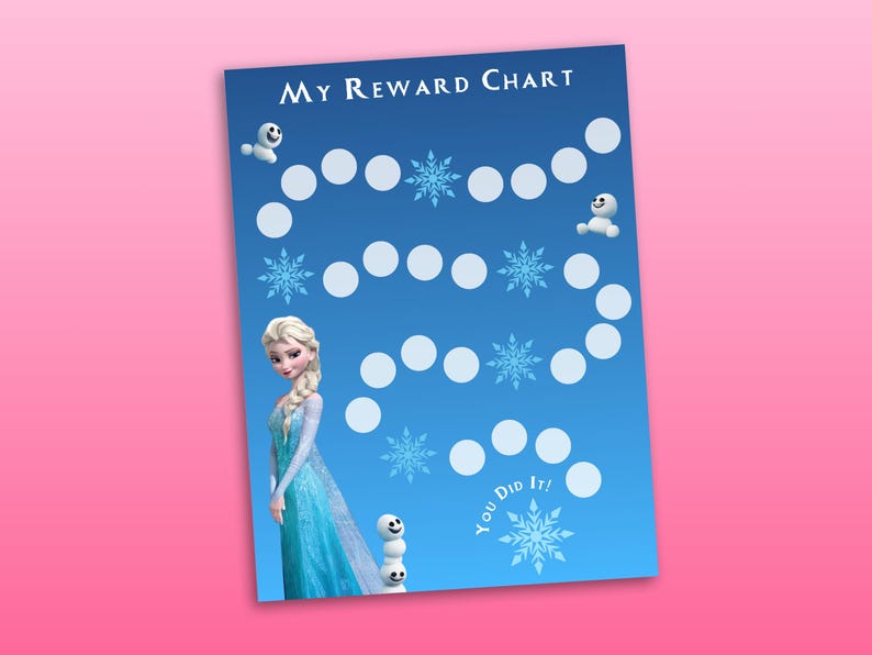 Printable Ice Queen-inspired Frozen Reward Chart | Instant Download ...