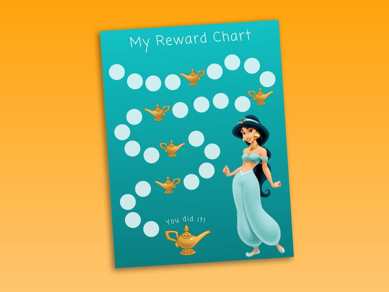 Printable Jasmine-inspired Reward Chart | Instant Download | Kids ...