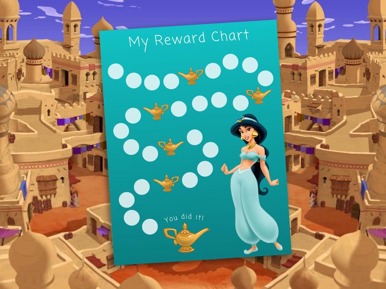 Printable Jasmine-inspired Reward Chart | Instant Download | Kids ...