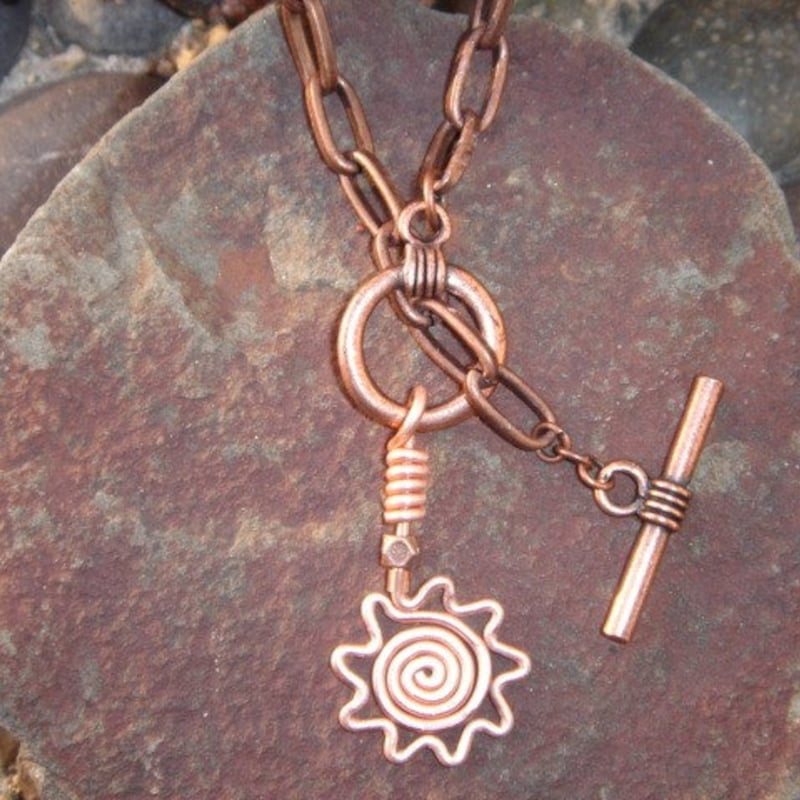 Copper Wire Necklace - Etsy