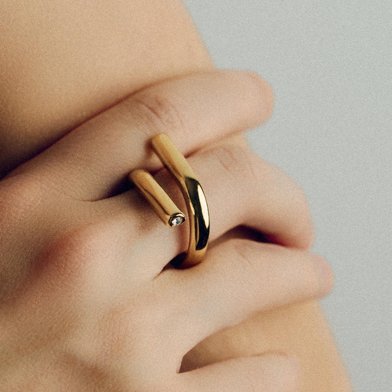 Overlapping Ring - Etsy
