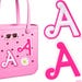 Letter Charms for Bags A-Z, 2pcs Alphabet Charm Accessories, Silicone ...