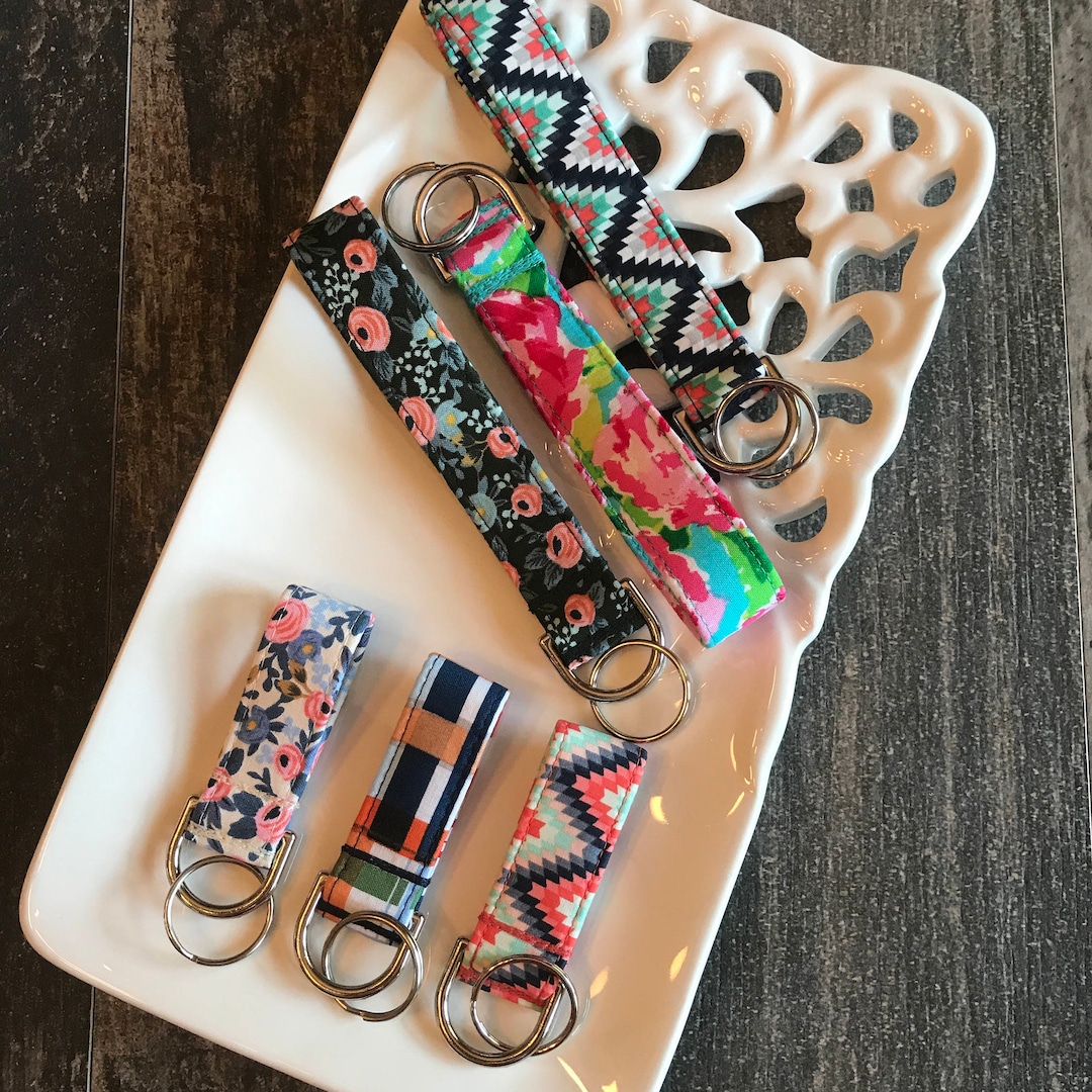 Key Fob, Mini Key Fob, Fabric Key Chain, Key Fob Wristlet, Key Fob to ...
