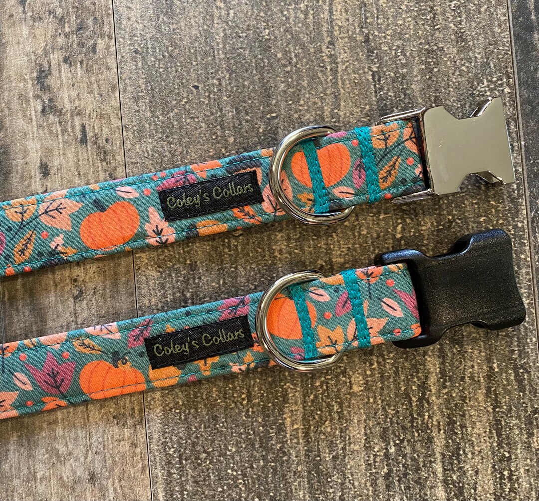 Personalized Dog Collar, Custom Dog Collar Boy Girl, Autumn Dog Collar ...