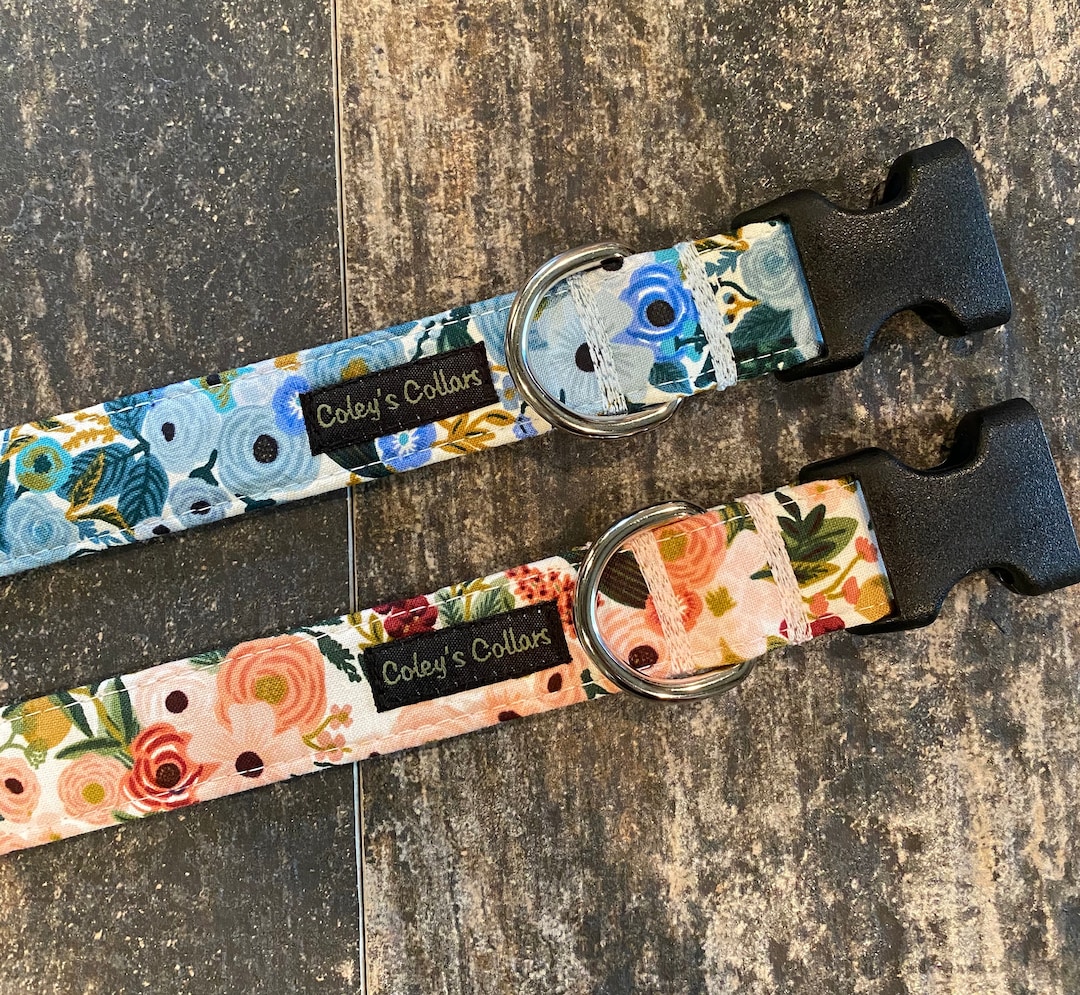 Personalized Dog Collar, Rifle Paper Co Dog Collar, Floral Dog Collar ...