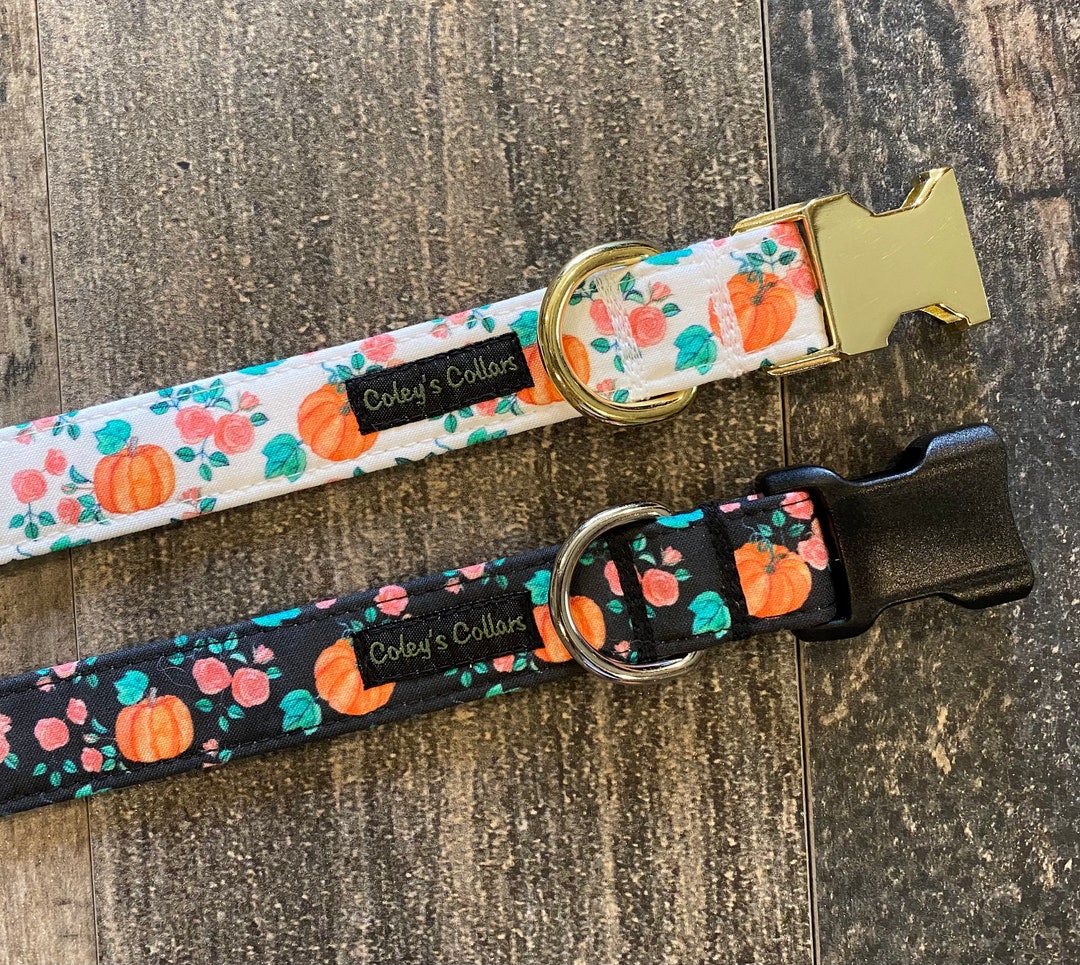 Personalized Dog Collar, Custom Dog Collar Boy Girl, Autumn Dog Collar ...