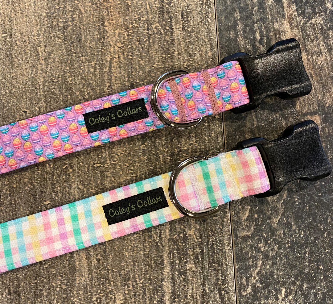 Personalized Dog Collar, Spring Dog Collar, Easter Dog Collar, Boy Dog ...