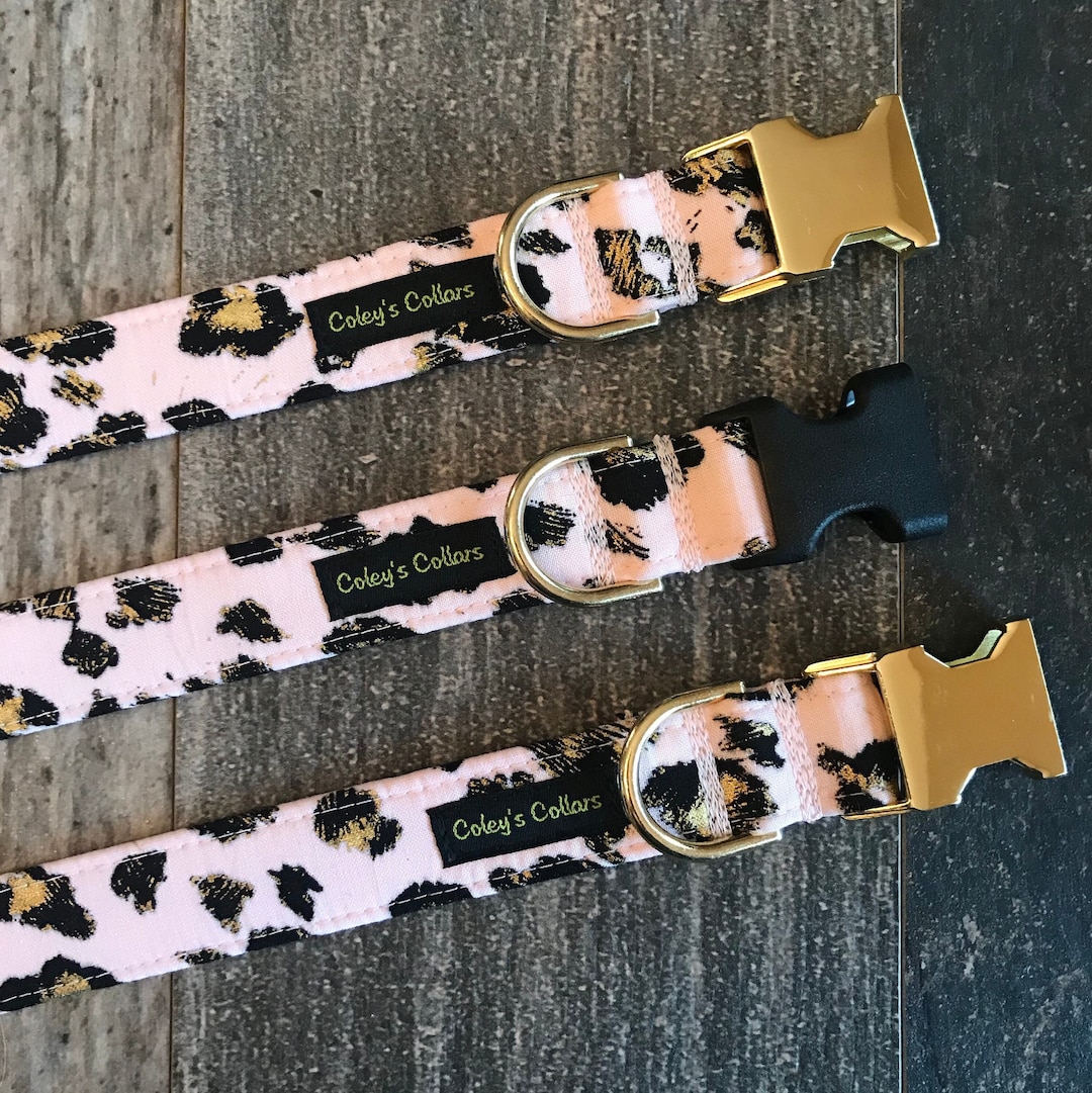 Personalized Dog Collar, Leopard Dog Collar, Cheetah Dog Collar, Dog ...