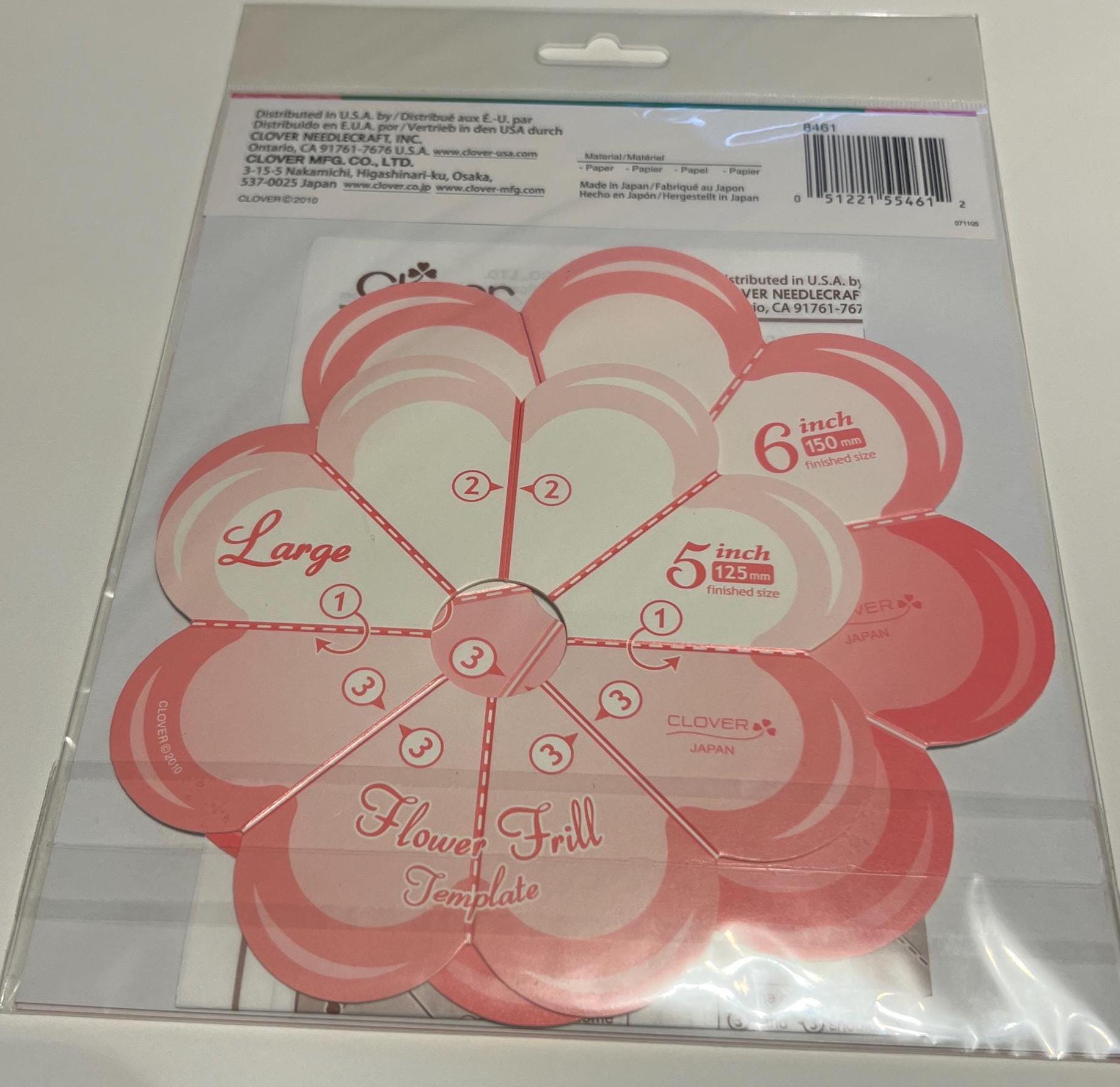 Clover Flower Frill Template Easy Flip & Fold Flower Maker - Etsy