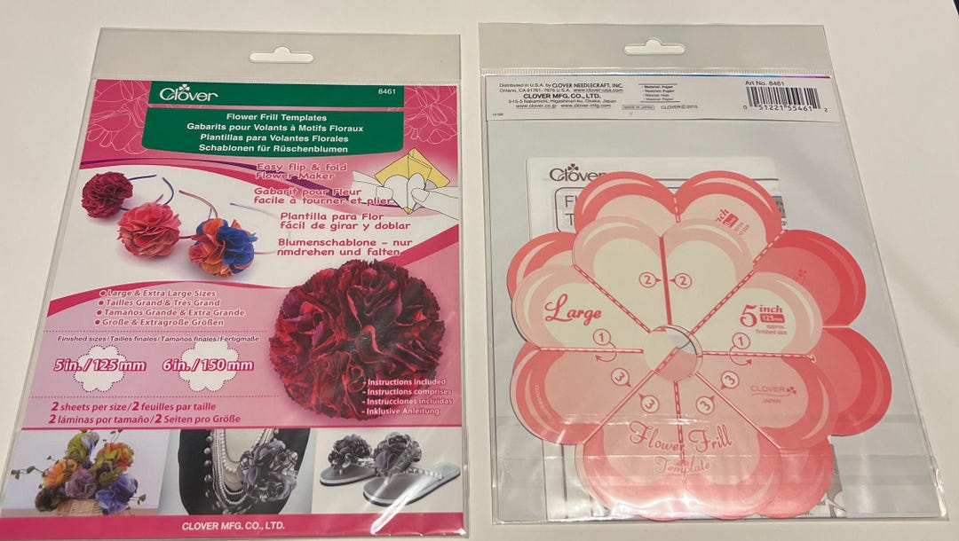 Clover Flower Frill Template Easy Flip & Fold Flower Maker - Etsy