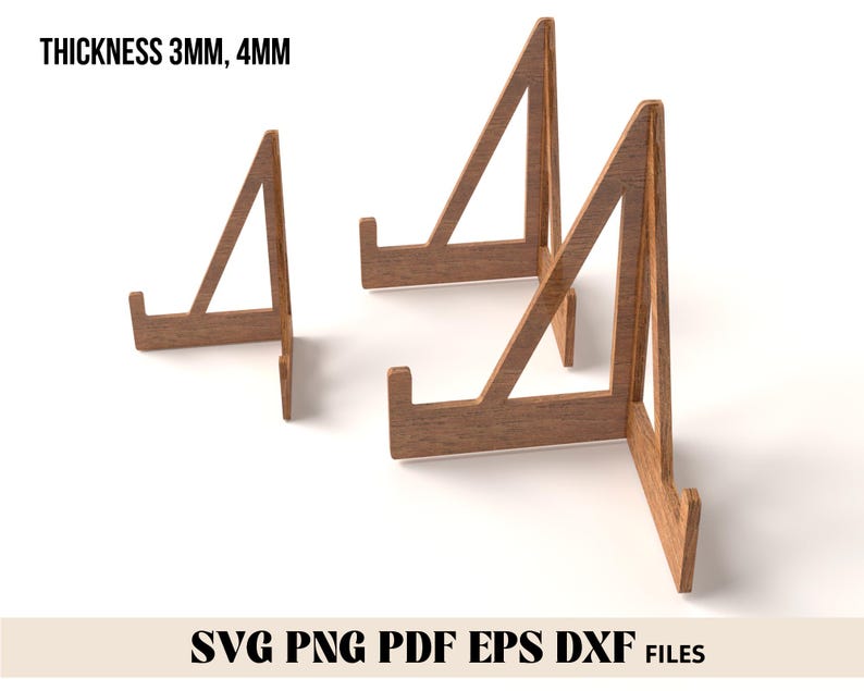 Laser Cut Easel Stand 3 Size, Plate Stand, Photo Frame Display, Easel ...