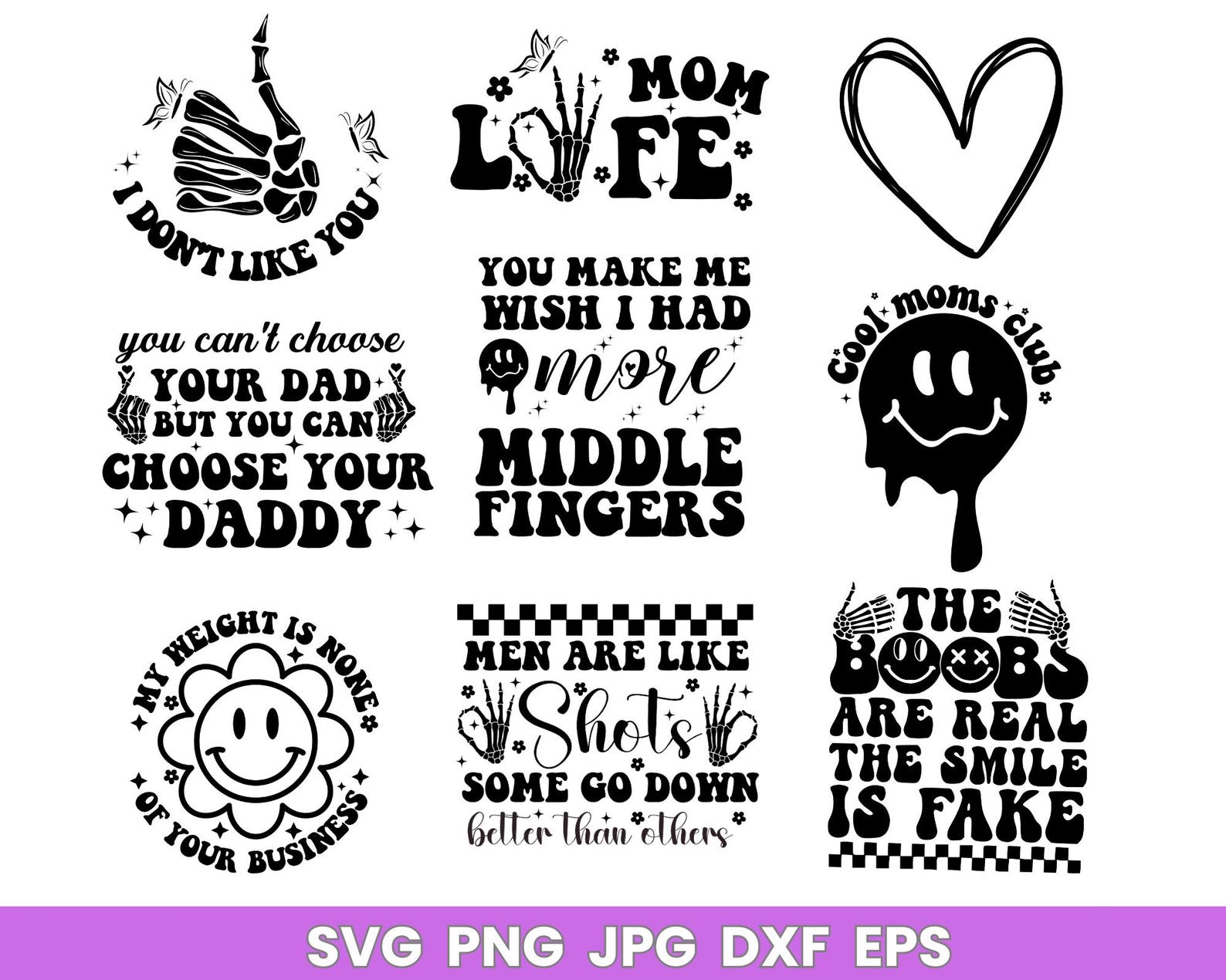 Sarcastic SVG Bundle, Funny SVG Bundle, Sarcasm SVG Bundle, Sassy Svg ...