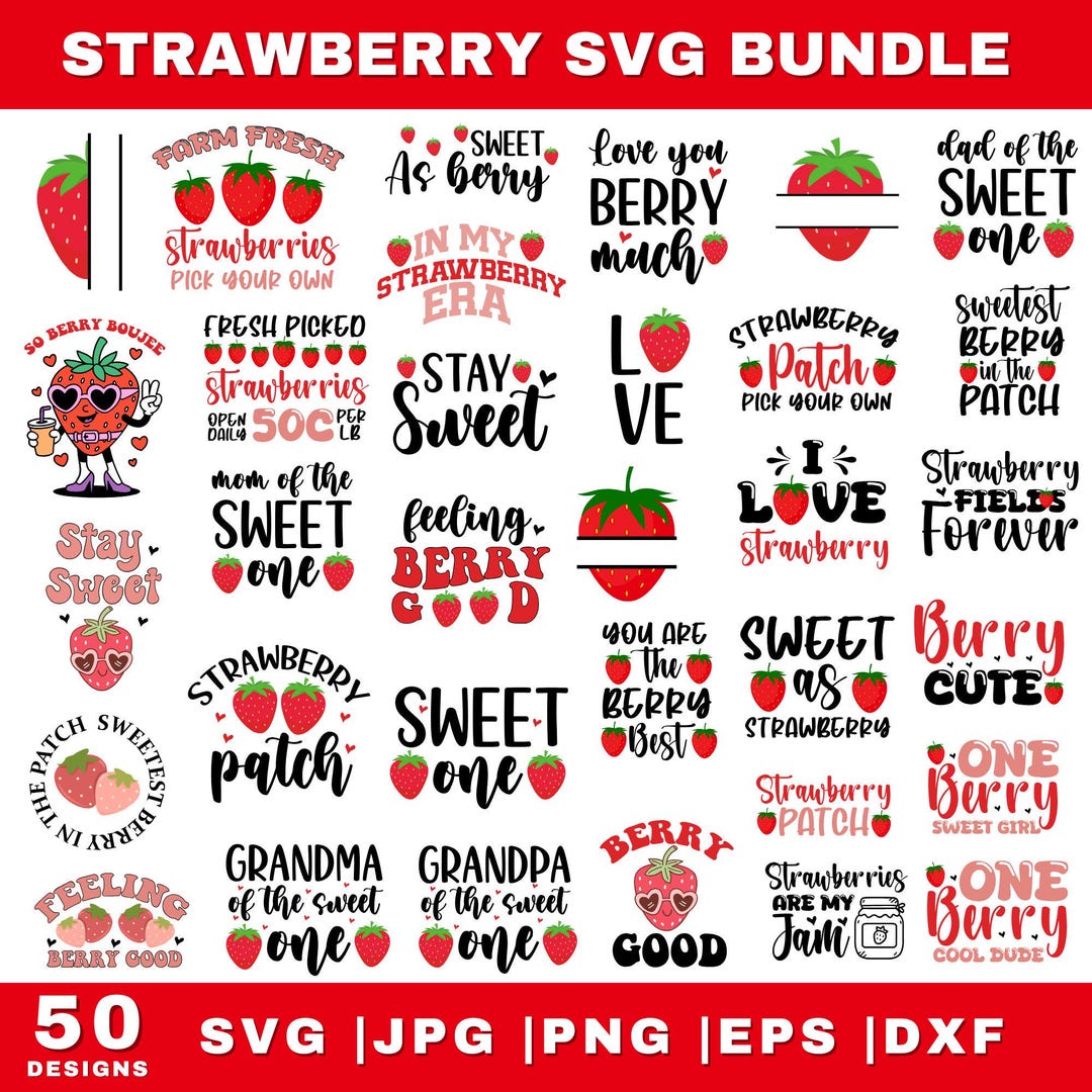 Strawberry SVG Bundle, Strawberry Quotes, Always Be Sweet SVG, Funny ...