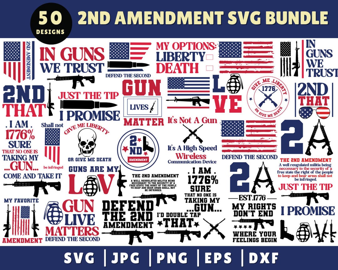 2nd Amendment SVG, Pro Gun SVG, We the People Svg, USA Constitution Svg ...
