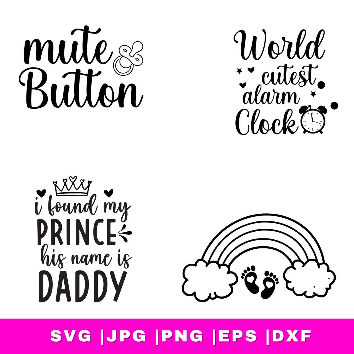 50 Cute Baby SVG Bundle, Baby Shower SVG, Newborn SVG Bundle, Baby ...
