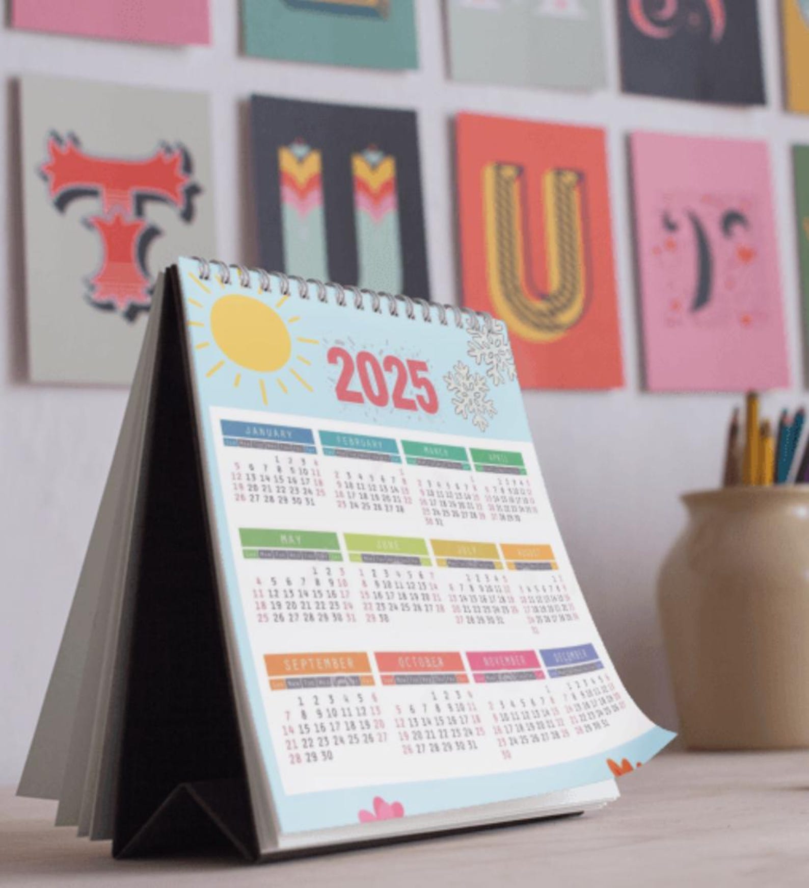 Kids Planner 2025, Monthly Calendar 2025, Homeschool Calendar, Editable ...