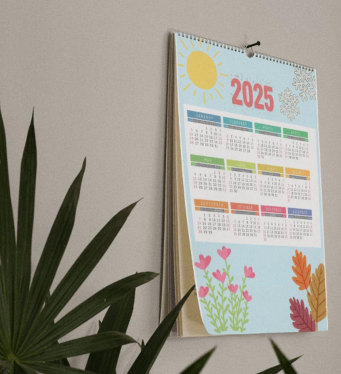 Kids Planner 2025, Monthly Calendar 2025, Homeschool Calendar, Editable ...