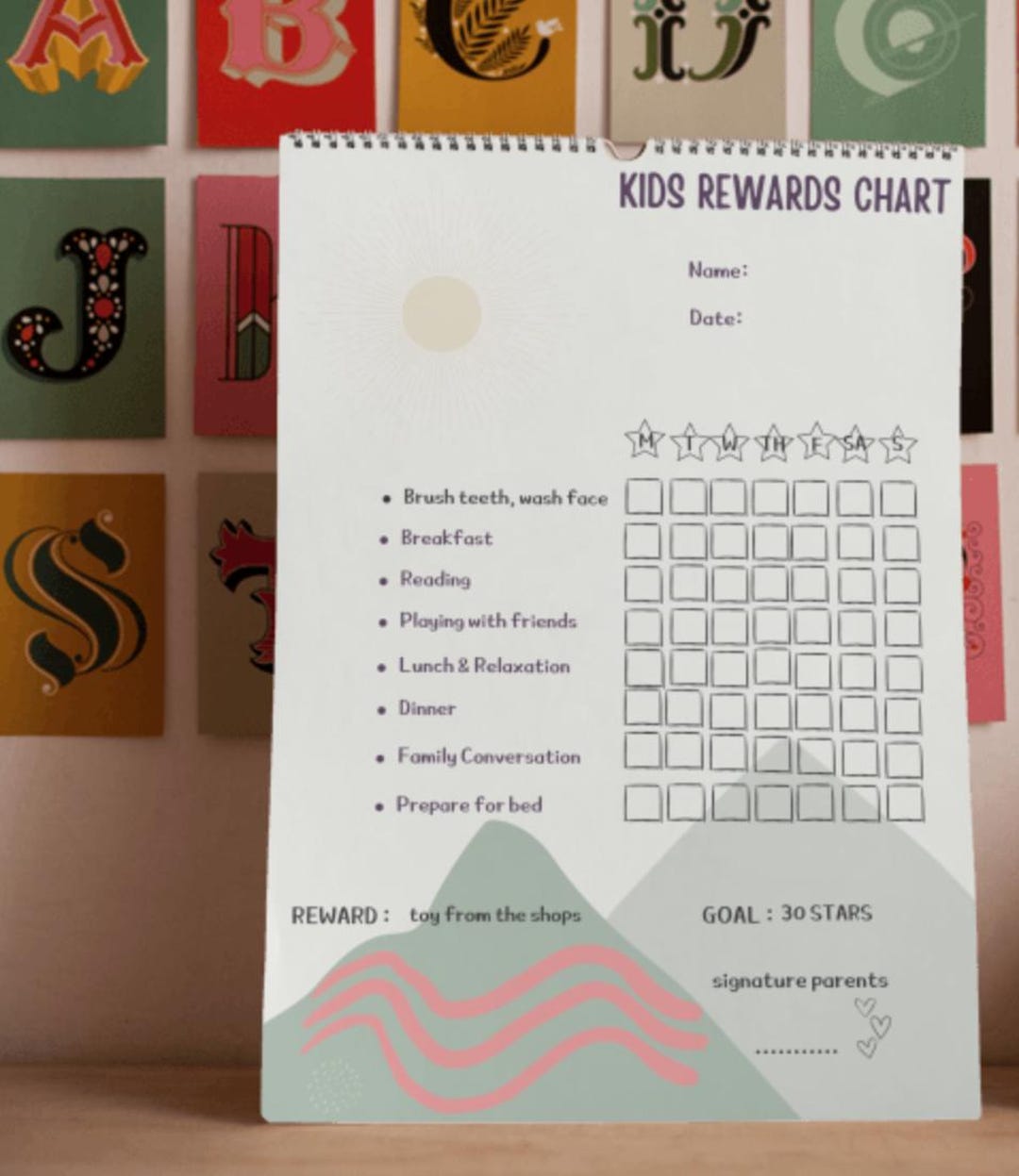 Homeschool Planner, Kids Rewards Chart, Good Behavior Tracking, Daily ...