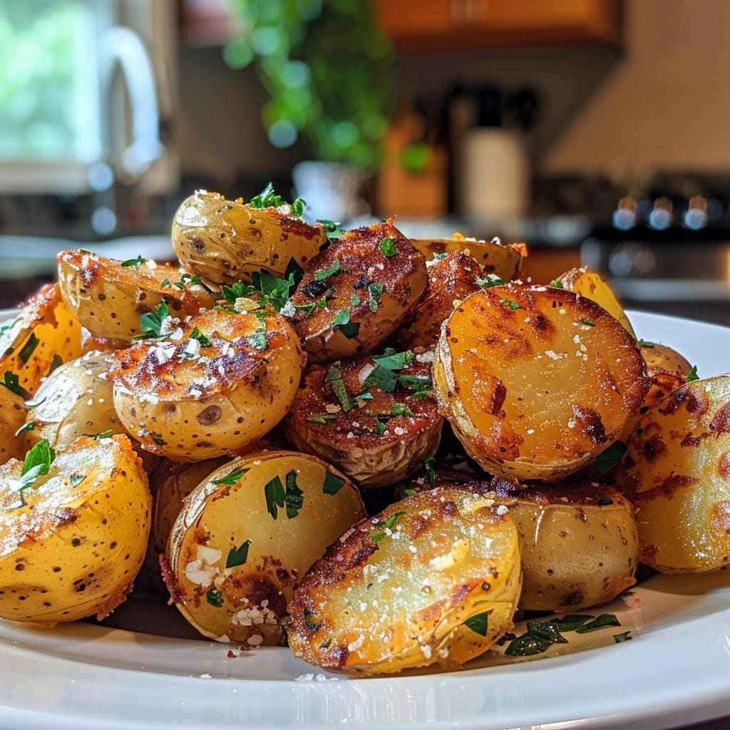 Crispy Garlic Butter Potatoes Recipe Book | Printable PDF Download ...