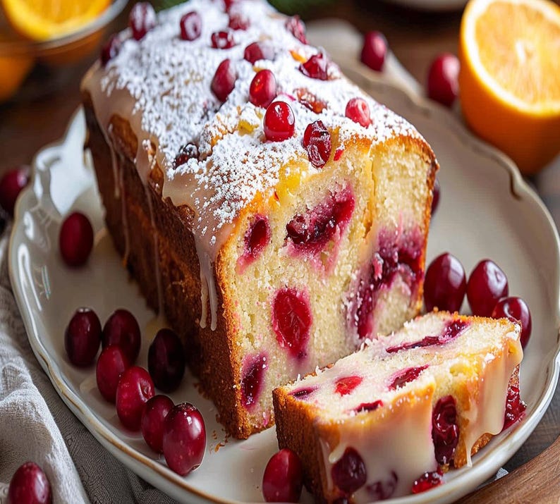 Cranberry Orange Loaf Recipe Ebook: Holiday Quick Bread (instant PDF ...
