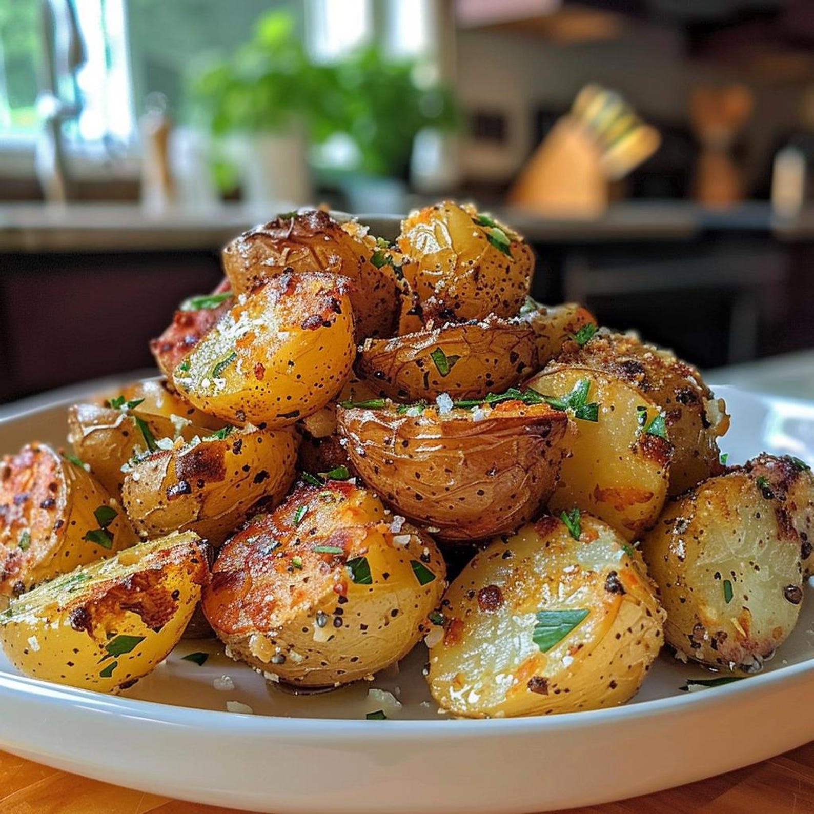 Crispy Garlic Butter Potatoes Recipe Book | Printable PDF Download ...