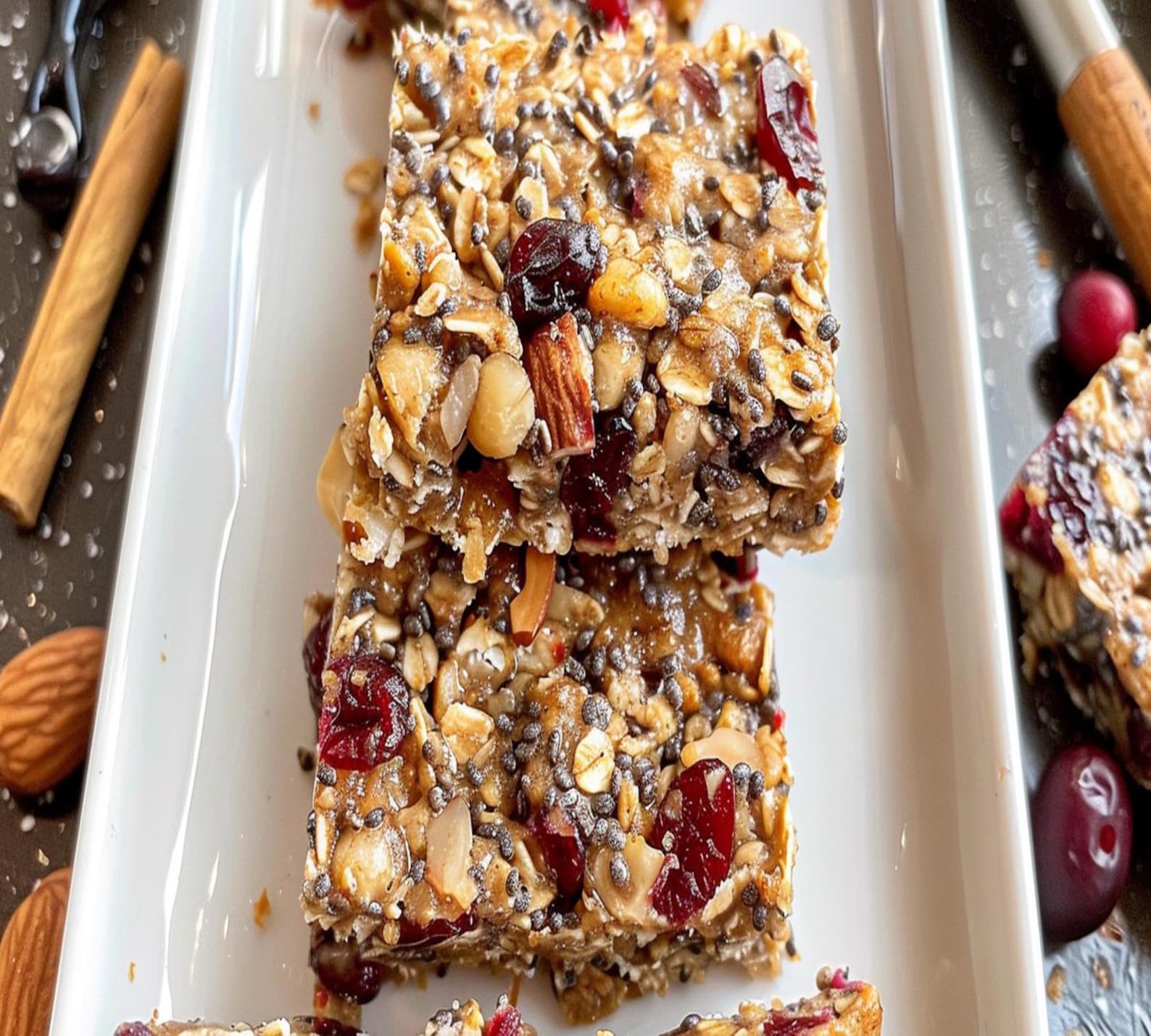 Vegan Gluten-free Energy Bar Recipe, Cranberry Chia (digital Download ...