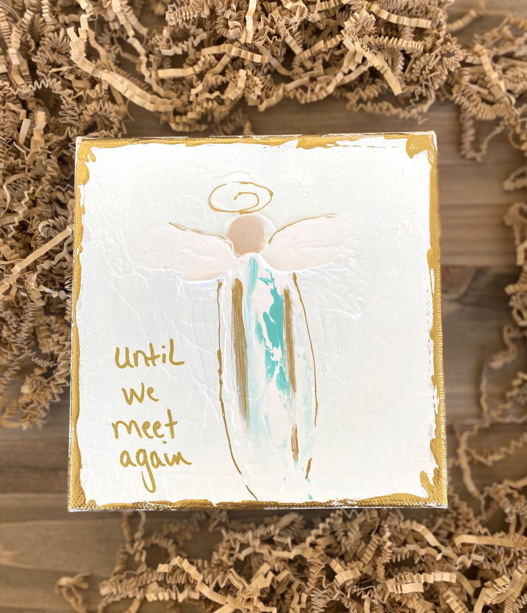 Original Painting | Angel Painting | Abstract Acrylic Impasto Textured ...