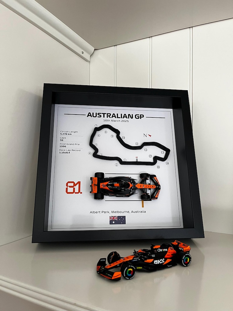Custom Formula 1 Track 3D Frame With F1 Car: Personalized F1 Gift - Etsy