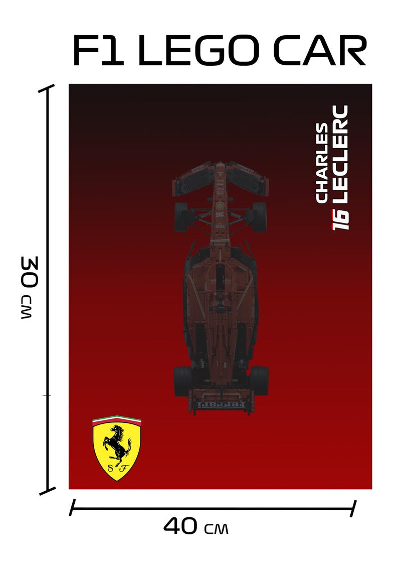 Ferrari F1 Charles Leclerc Digital Poster Background | for Model Cars ...