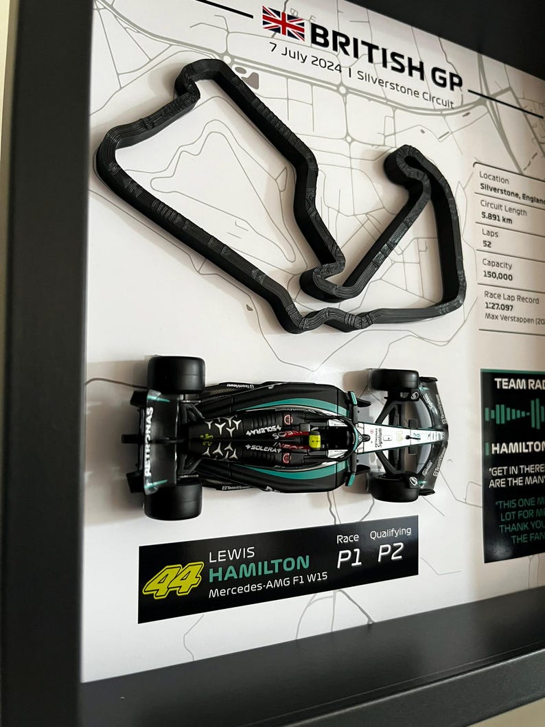 British GP F1 Lewis Hamilton Victory 2024, Silverstone Circuit ...