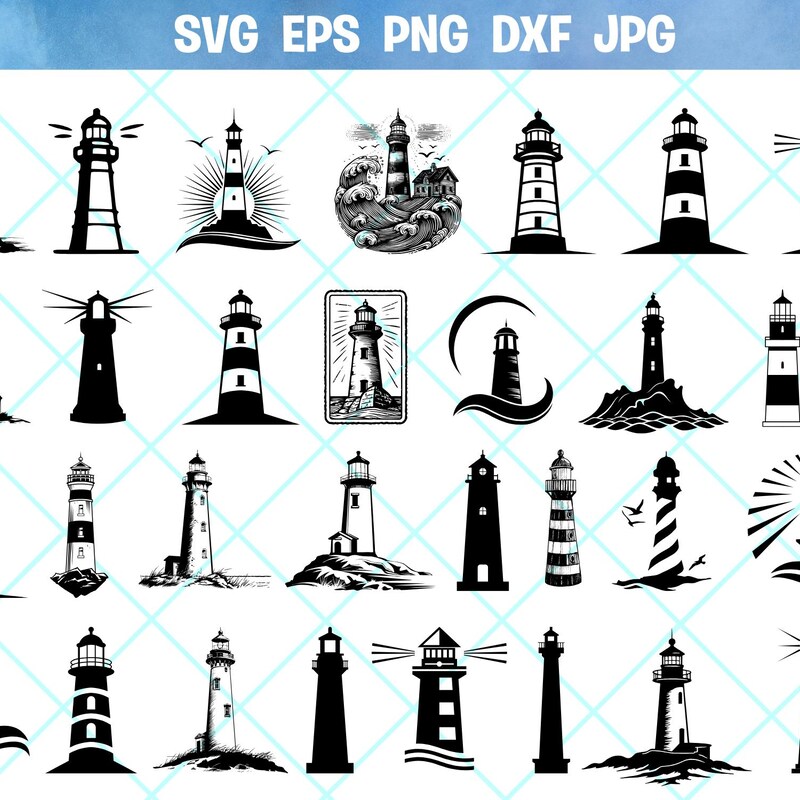 Lighthouse Svg - Etsy
