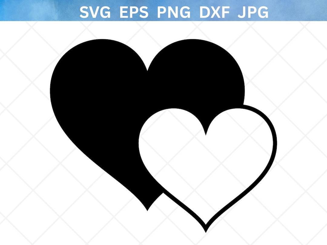 Heart Outline | Heart DIGITAL DOWNLOAD | Svg Png Dxf Eps Instant ...