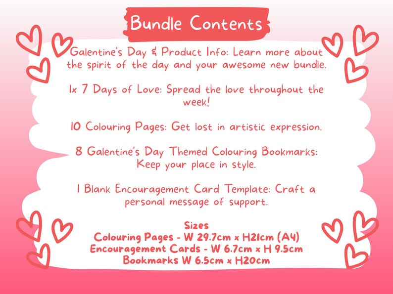 Colouring Galentine’s Diary Bundle, With Colouring; Pages, Bookmarks ...