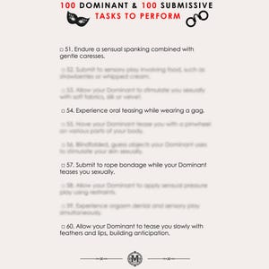 100 Dominant and 100 Submissive Tasks to Perform | Sex | Kinky Couples | BDSM Activities | Ideas ...