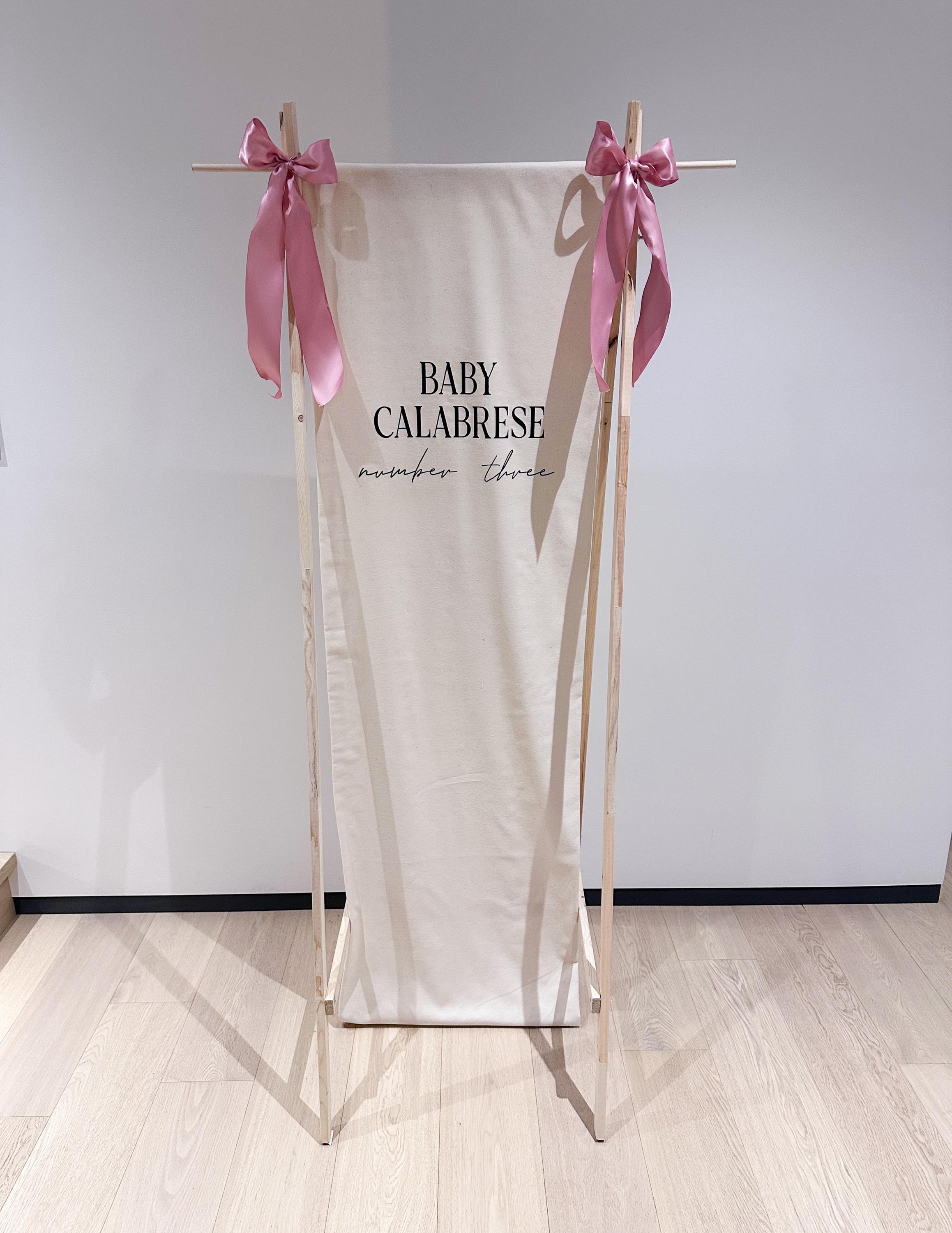 Custom Linen Sign - Baby Shower Banner - Linen Baby Shower Sign - Baby ...