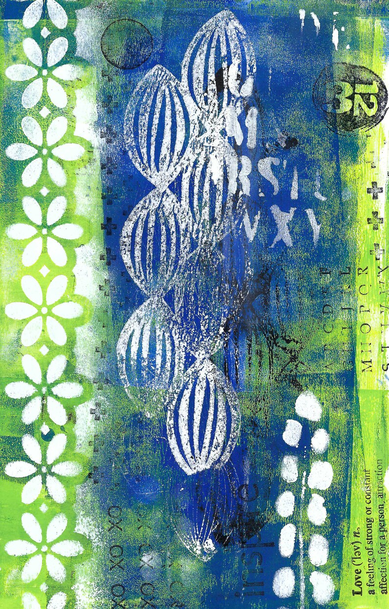 Stencil Onion Skin Border Stencil Mixed Media Reusable 7mil - Etsy