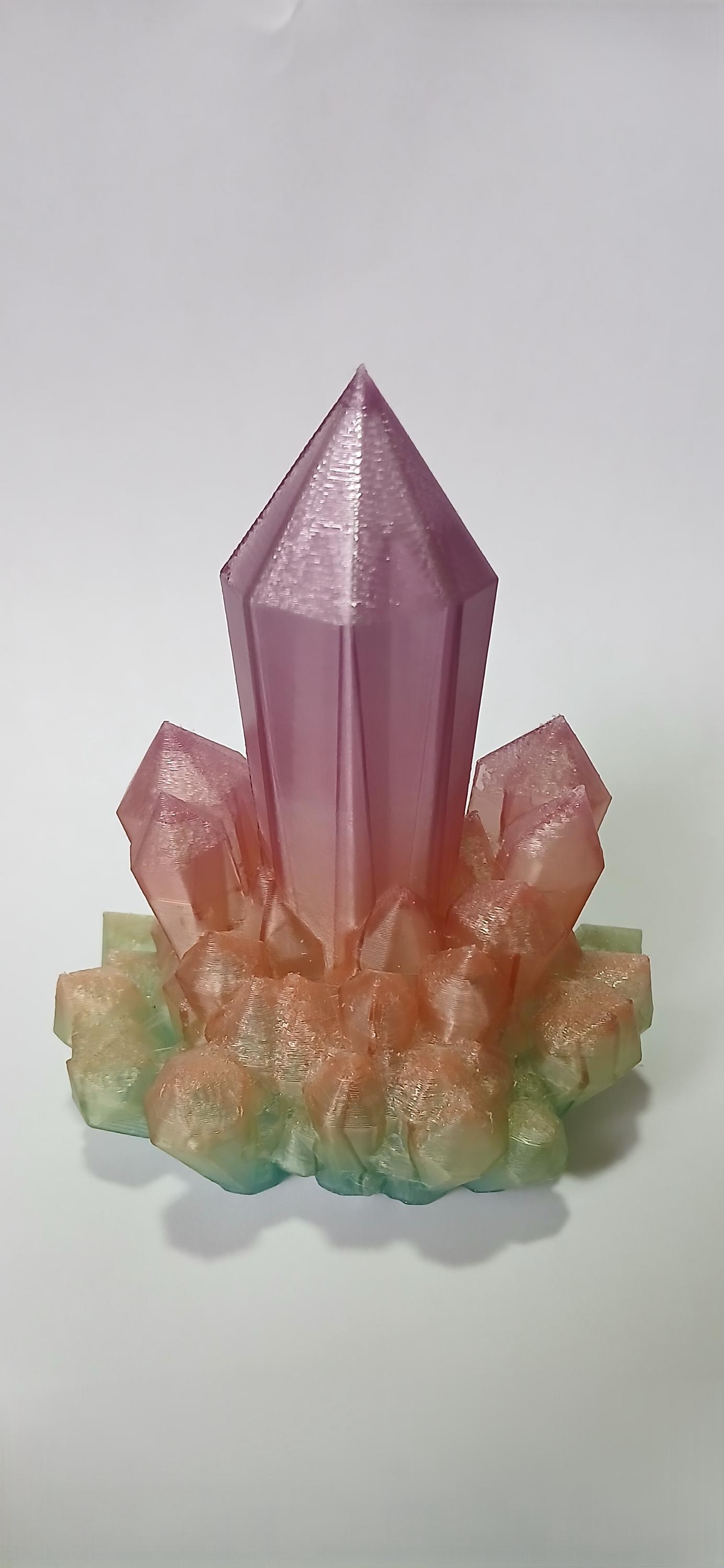 Glowing Crystal LED Light. Transparent & 3D Printed. 200 HR Electric ...