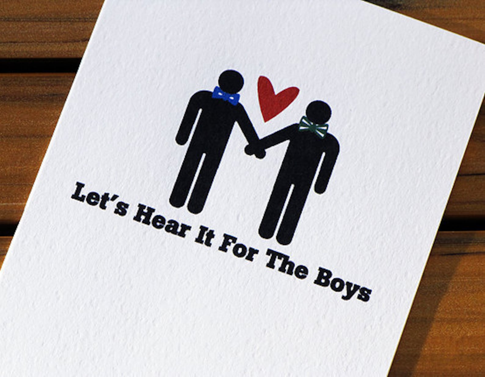 Gay Wedding Card Gay Marriage Card Lgbt Card Lets Hear Etsy