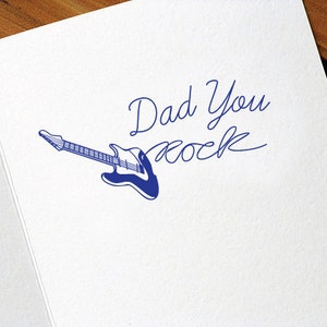 Punk Rock Card for Dad, Punk Greeting Card, Punk Music Card, Unique Dad ...