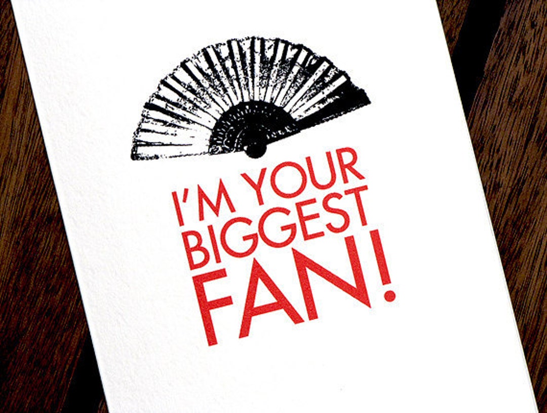 Funny Valentine Card Biggest Fan - Etsy