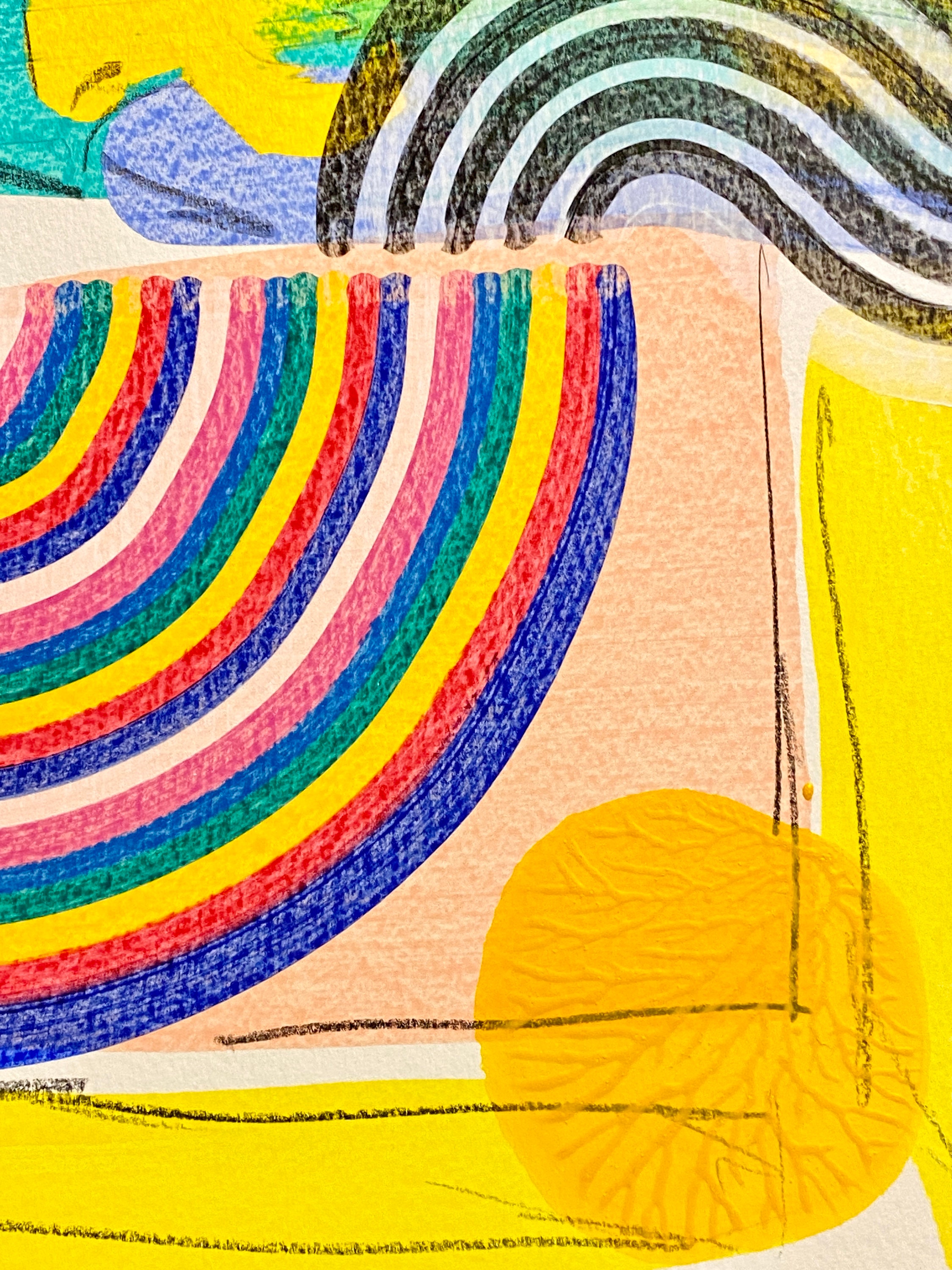 Scrape Painting, Original Art Work, Scrape Art on Paper, 9x12, Abstract ...