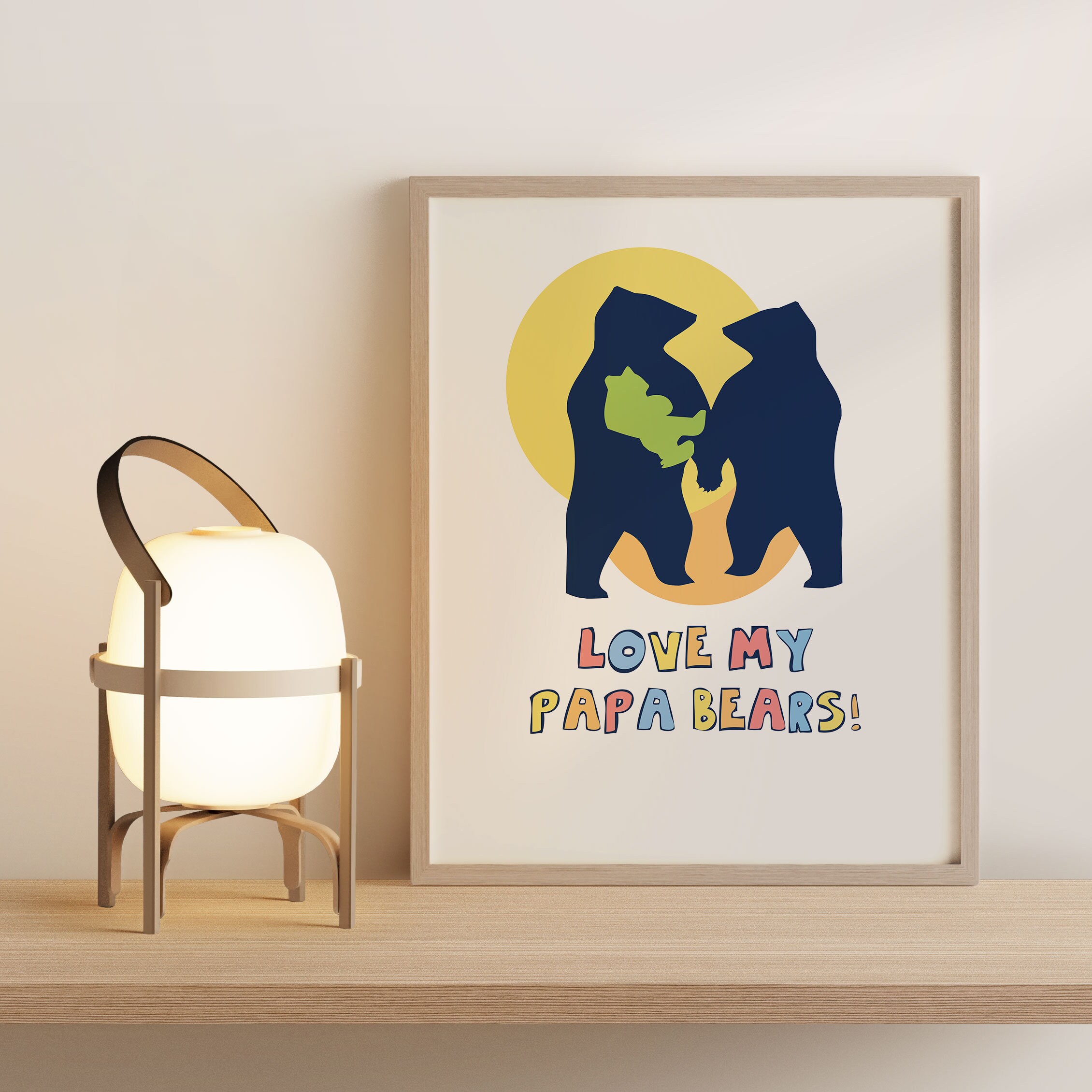 Printable Nursery Wall Art, LGBT Baby, Two Dads, Gay Baby Shower, Gay ...