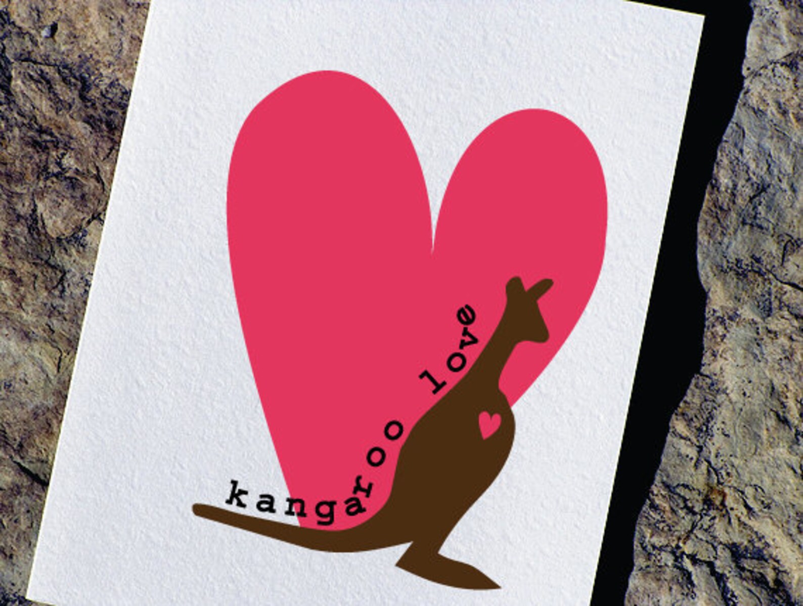 Cute Valentines Card Kangaroo Love - Etsy
