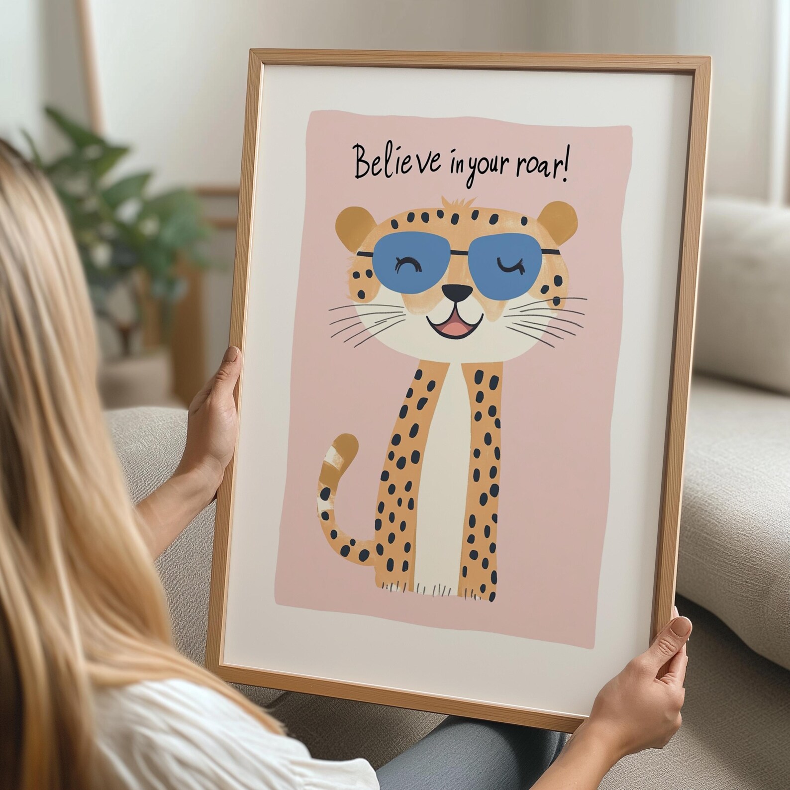 Cheetah Nursery Wall Art – Motivational Printable Animal Poster for ...